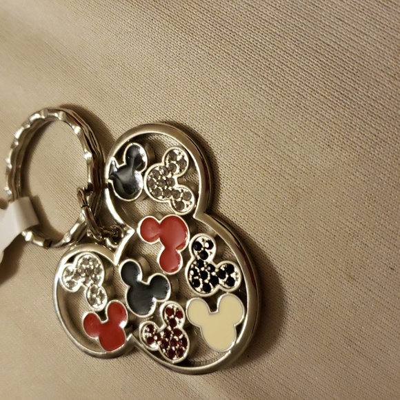 Disney | Accessories | Disney Keychain Keyring Mickey Icons Red And ...